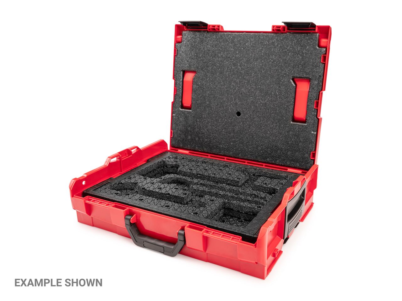 Shallow Stacking Tool Box with Foam (4 Sheets) and Lid Insert | TEKTON