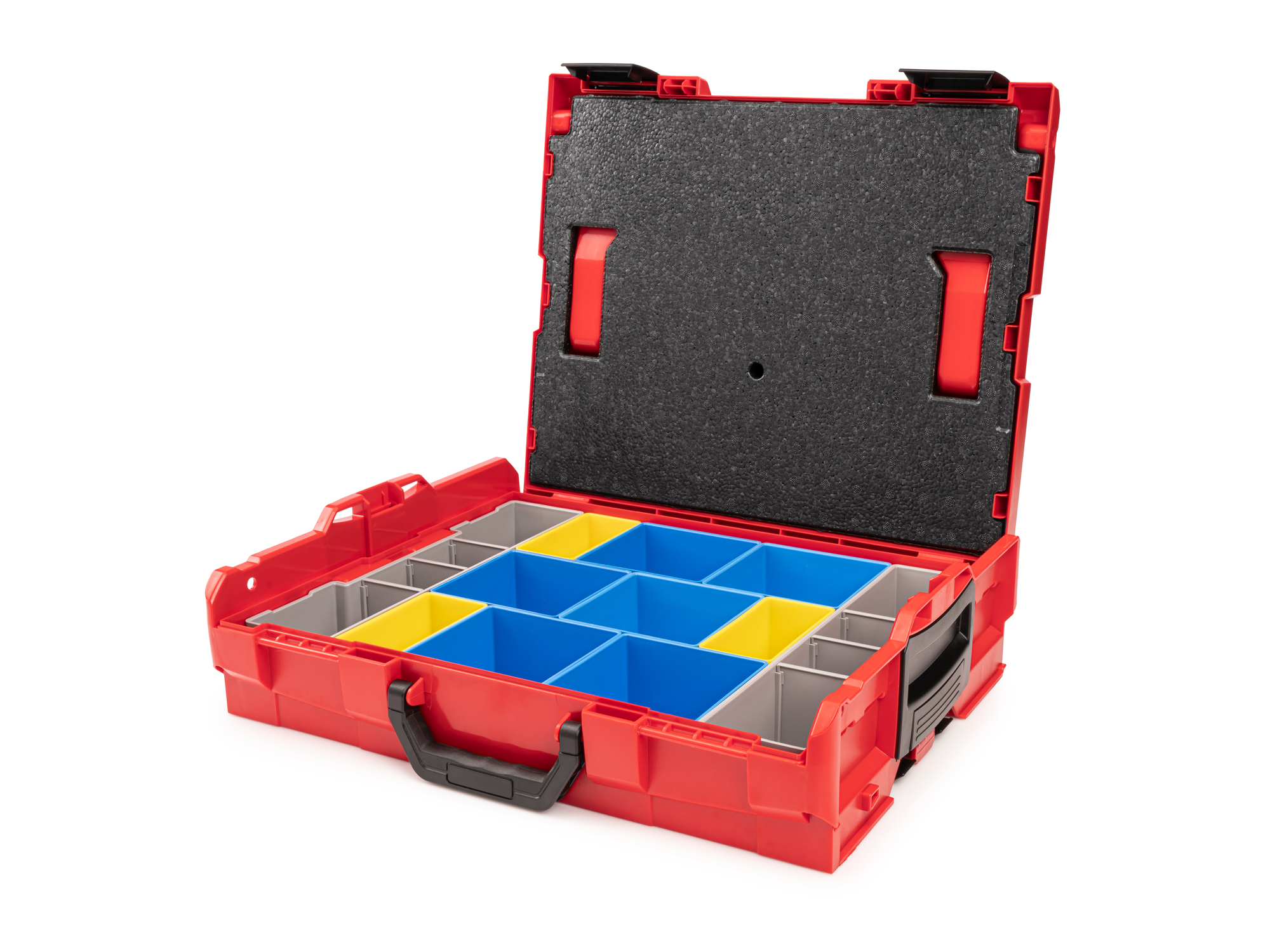 Stacking Tool Box (L-BOXX 1) with 11-Piece Organizer Bin Set | TEKTON