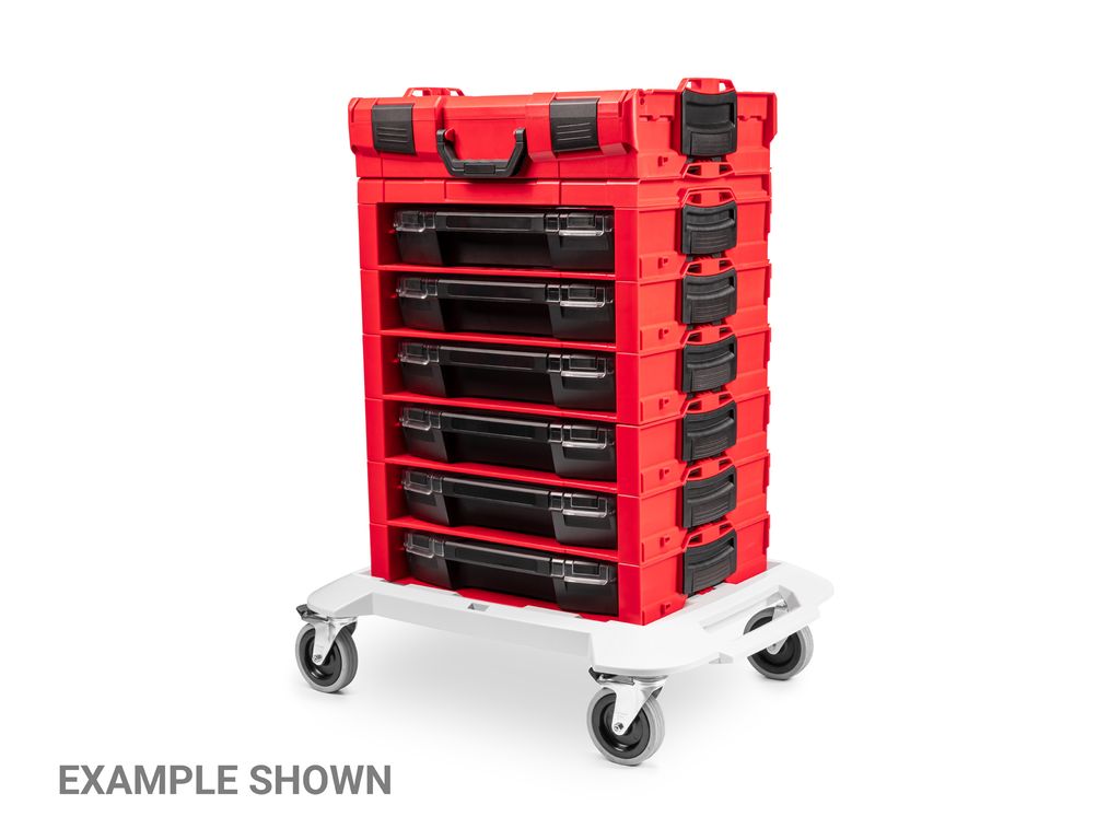 Stacking Tool Box (L-BOXX 1) with 17-Piece Organizer Bin Set | TEKTON