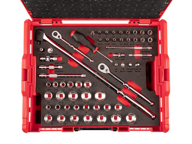 105-Piece 1/4, 3/8 Inch Drive Socket Set with L-BOXX | TEKTON