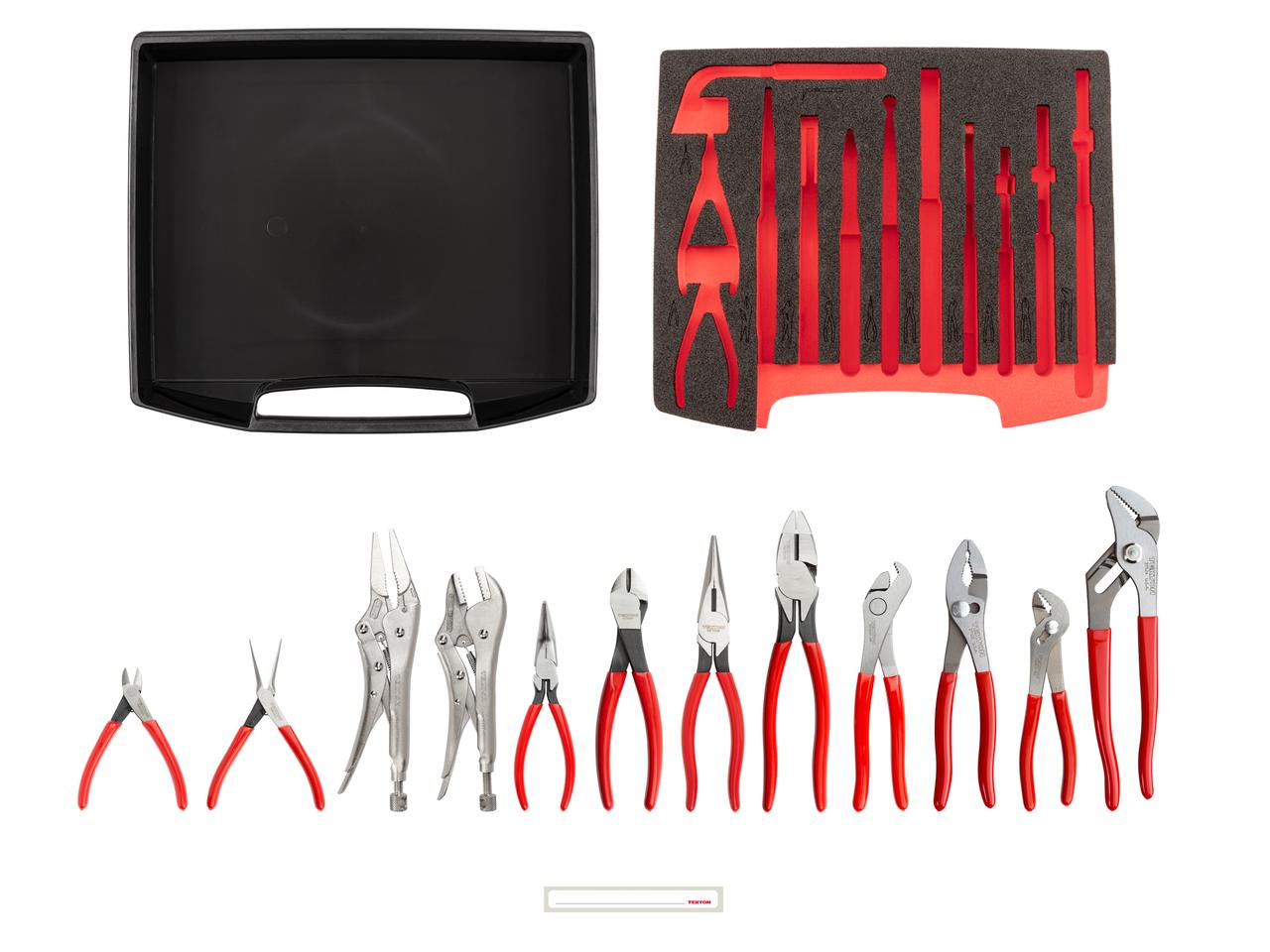 12-Piece Pliers Set with Drawer and Foam | TEKTON