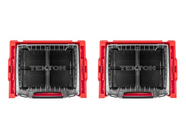 3-Drawer Modular Stacking Parts Rack with Tool Box | TEKTON