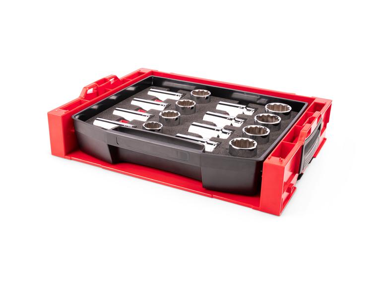 1/2 Inch Drive Shallow 12-Point Socket Set in Foam (16-Piece) | TEKTON