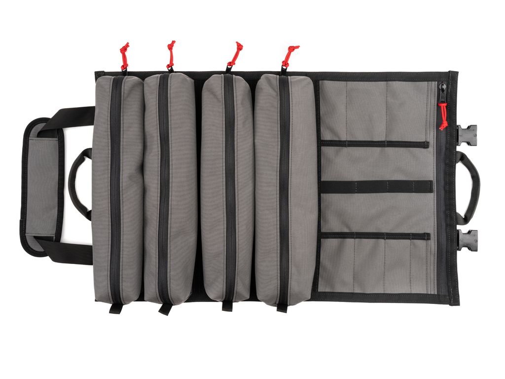 MTR4 Tool Roll, Tactical Gray/Red (Prototype) | TEKTON | Made in USA