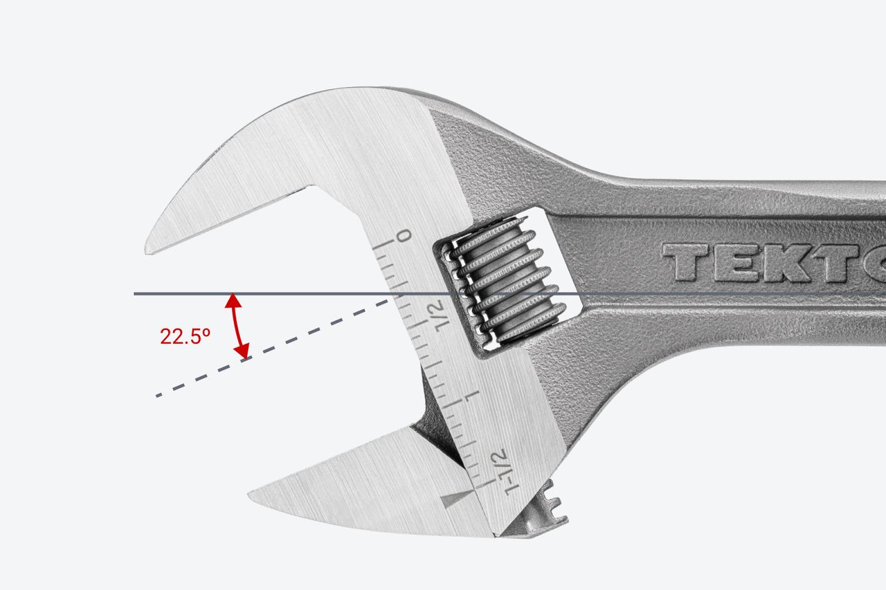 6 Inch Wide-Jaw Adjustable Wrench (1-1/2 in. Capacity) | TEKTON