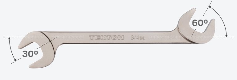 25-Piece Angle Head Open End Wrench Set with Organizer | TEKTON