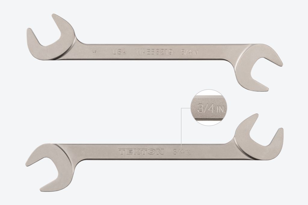 56-Piece Angle Head Open End Wrench Set | TEKTON | Made in USA