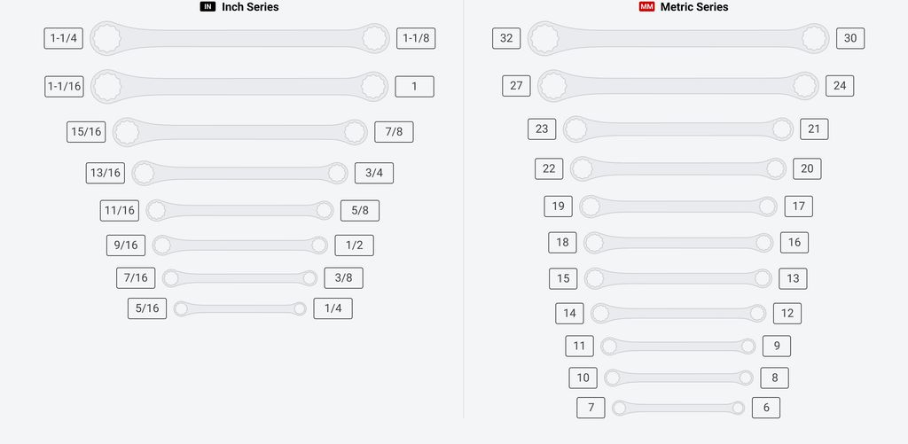 11-Piece 45-Degree Offset Box End Wrench Set with Holder | TEKTON