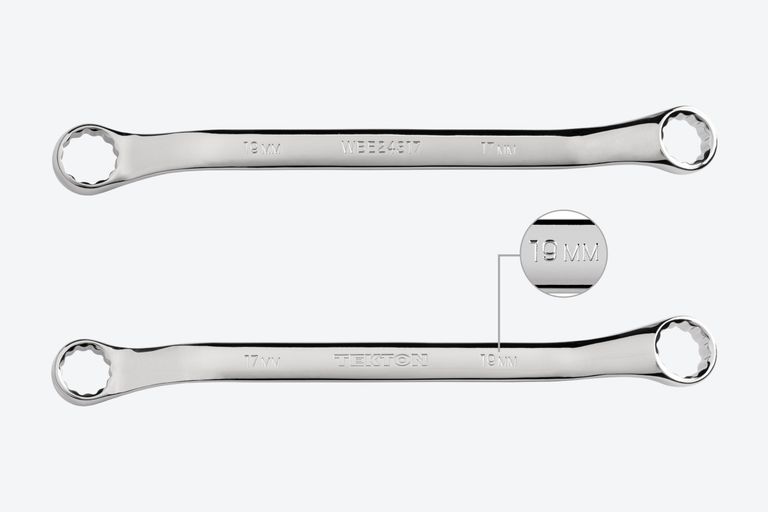 11-Piece 45-Degree Offset Box End Wrench Set with Holder | TEKTON