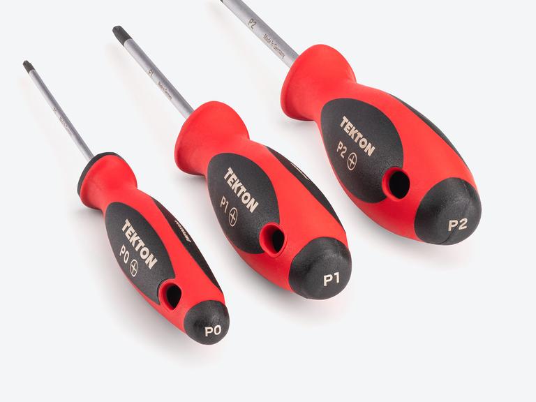 Phillips/Slotted Screwdriver Set, 26-Piece (#0–#4, 3–14 mm) | TEKTON