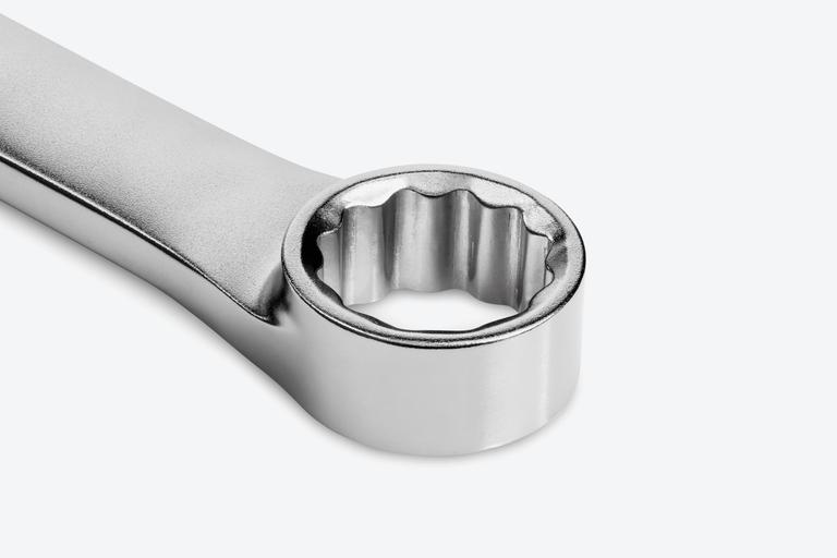 20 mm Fixed/Flex Head Long 12-Point Ratcheting Box End Wrench | TEKTON