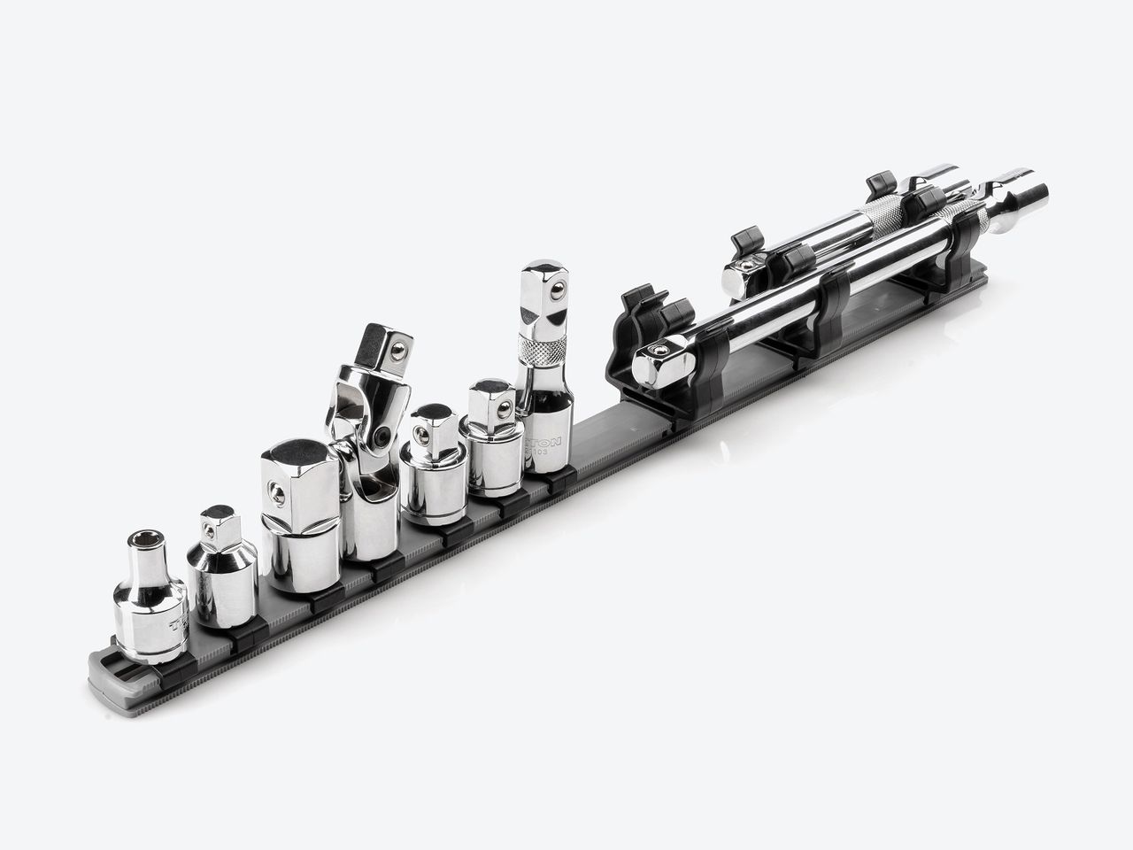1/4, 3/8, 1/2 Inch Drive Extension/Accessory Set with Rails | TEKTON