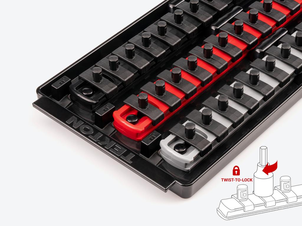 31-Piece 1/4 Inch Drive Hex/Torx Bit Socket Set | TEKTON
