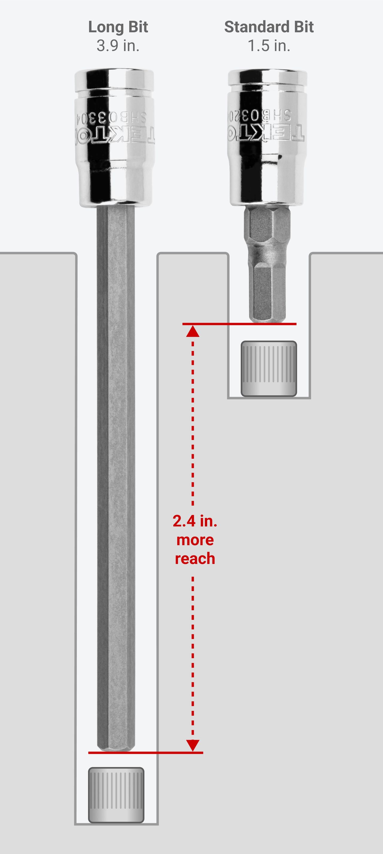 1/4 Inch Drive Long Hex Bit Socket Set (31-Piece) | TEKTON