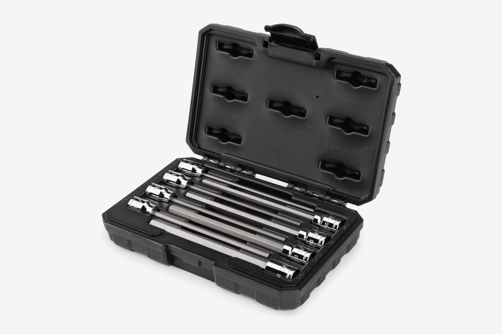 3/8 Inch Drive Long Hex Bit Socket Set (8-Piece) | TEKTON | SHB91313