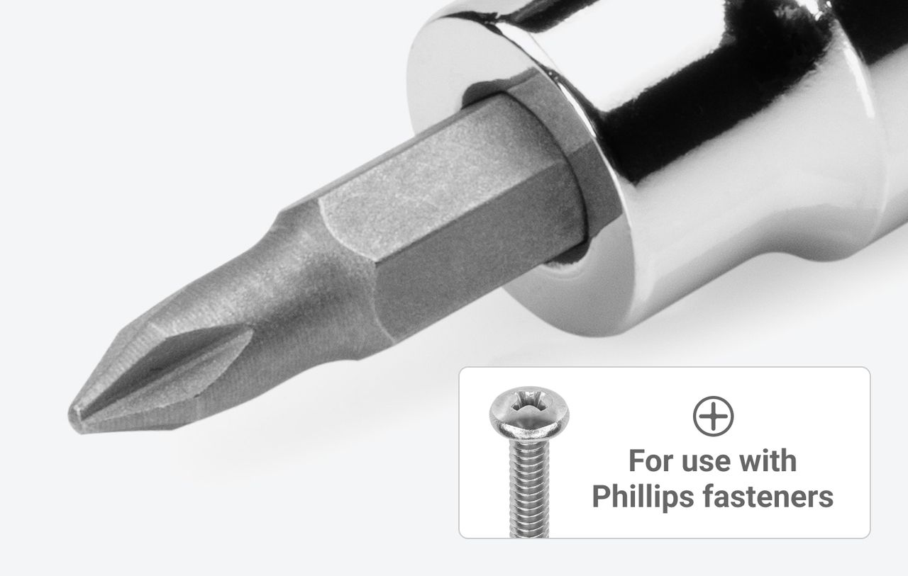 3/8 Inch Drive x #4 Phillips Bit Socket | TEKTON