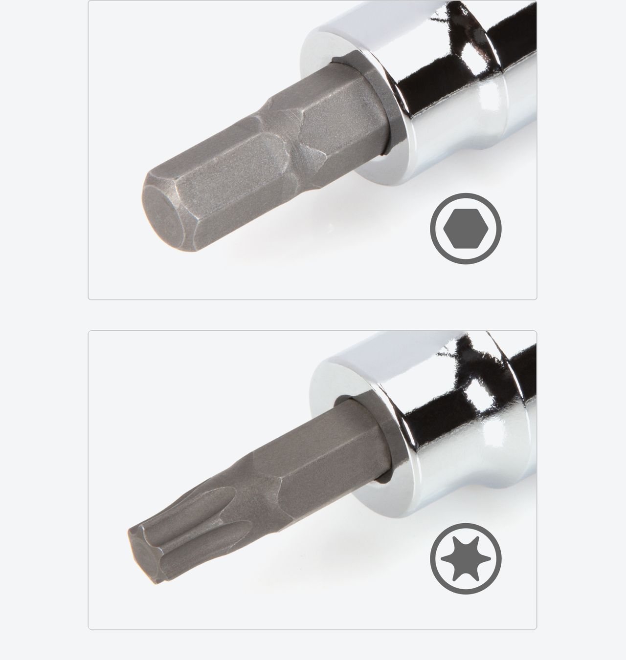 31-Piece 3/8 Inch Drive Hex/Torx Bit Socket Set | TEKTON