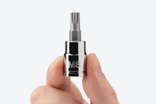 3/8 Inch Drive x M10 Triple Square Bit Socket | TEKTON