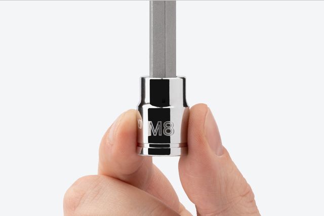 3/8 Inch Long Triple Square Bit Socket Set (8-Piece) | TEKTON