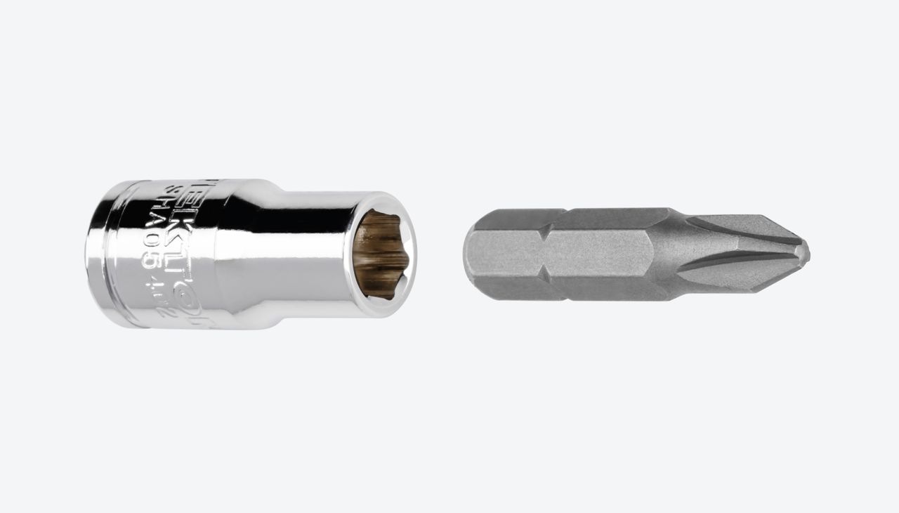 1/4 Inch Drive x 1/4 Inch Magnetic Hex Bit Holder Socket | TEKTON