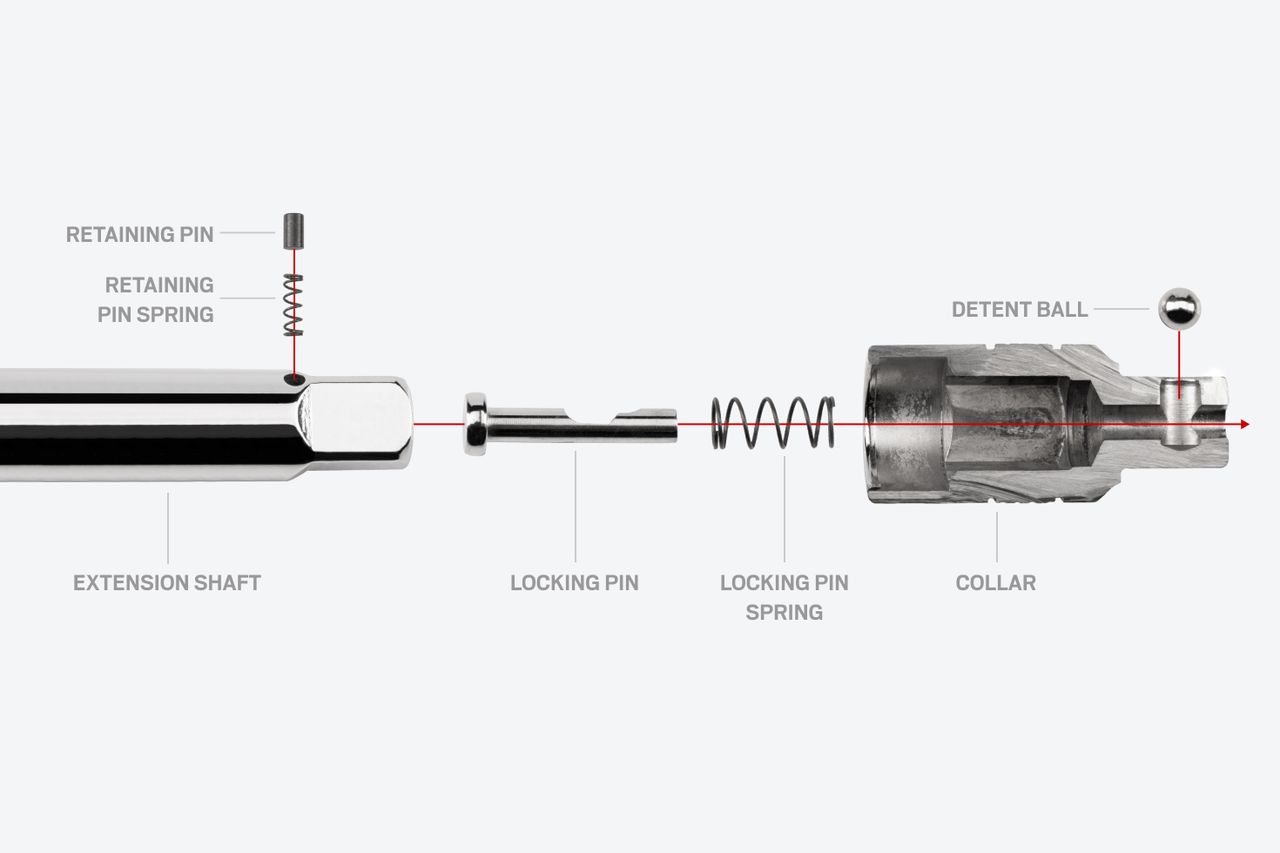 3-Piece 3/8 Inch Drive Locking Extension Set | TEKTON