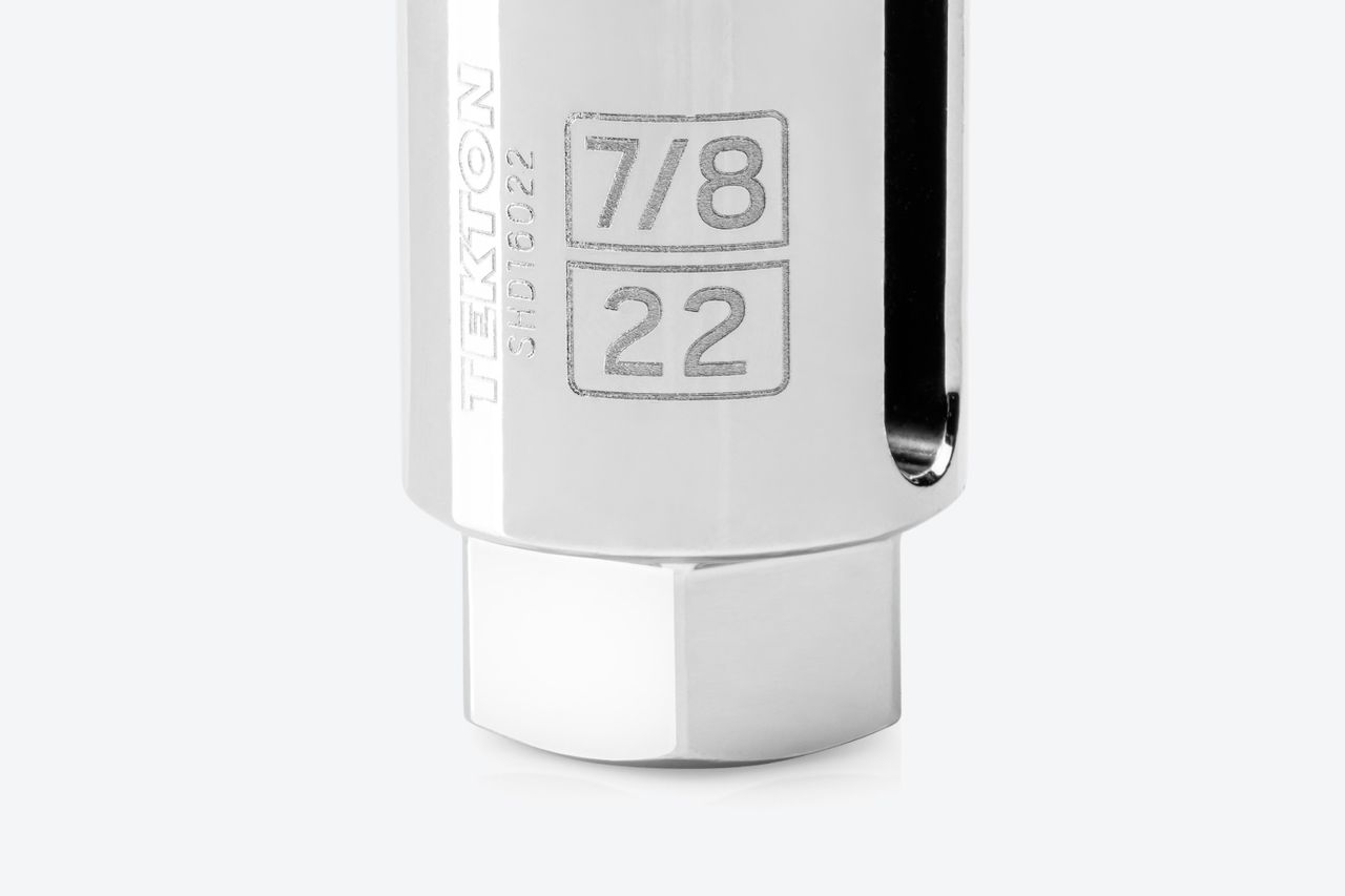 7/8 Inch Oxygen Sensor Socket - Deep Slot | TEKTON
