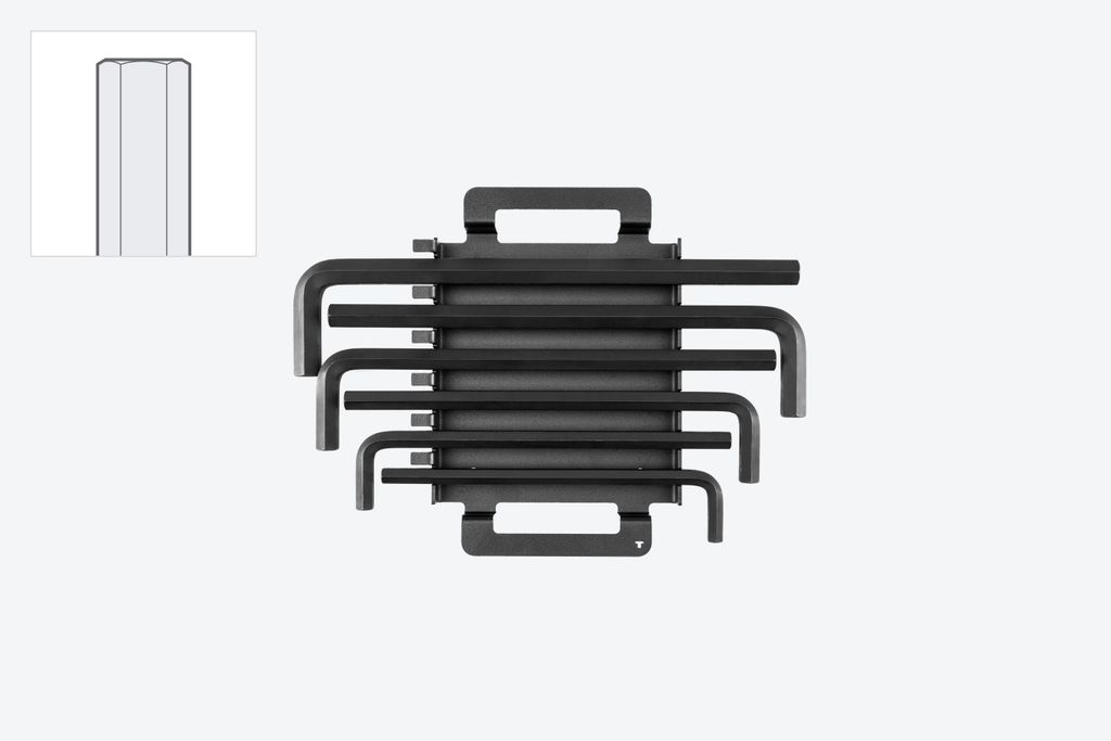 43-Piece Hex L-Key Set with Holder and Rack | TEKTON