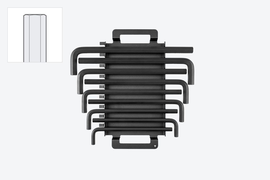 43-Piece Hex L-Key Set with Holder and Rack | TEKTON