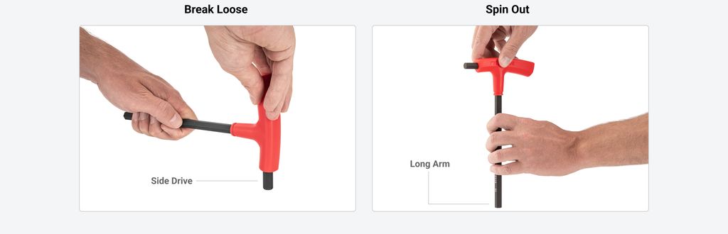 Flat End Hex T-Handle Key Set with Stand (21-Piece) | TEKTON