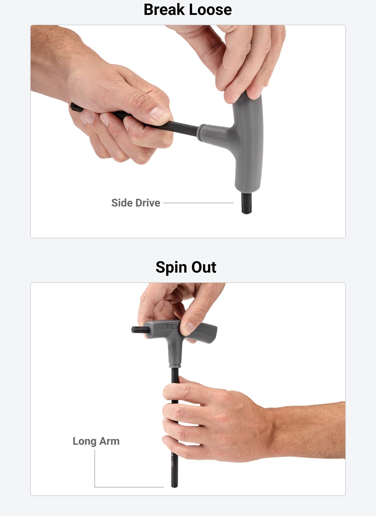 13-Piece T-Handle Hex Key Set (Star) with Stand | TEKTON