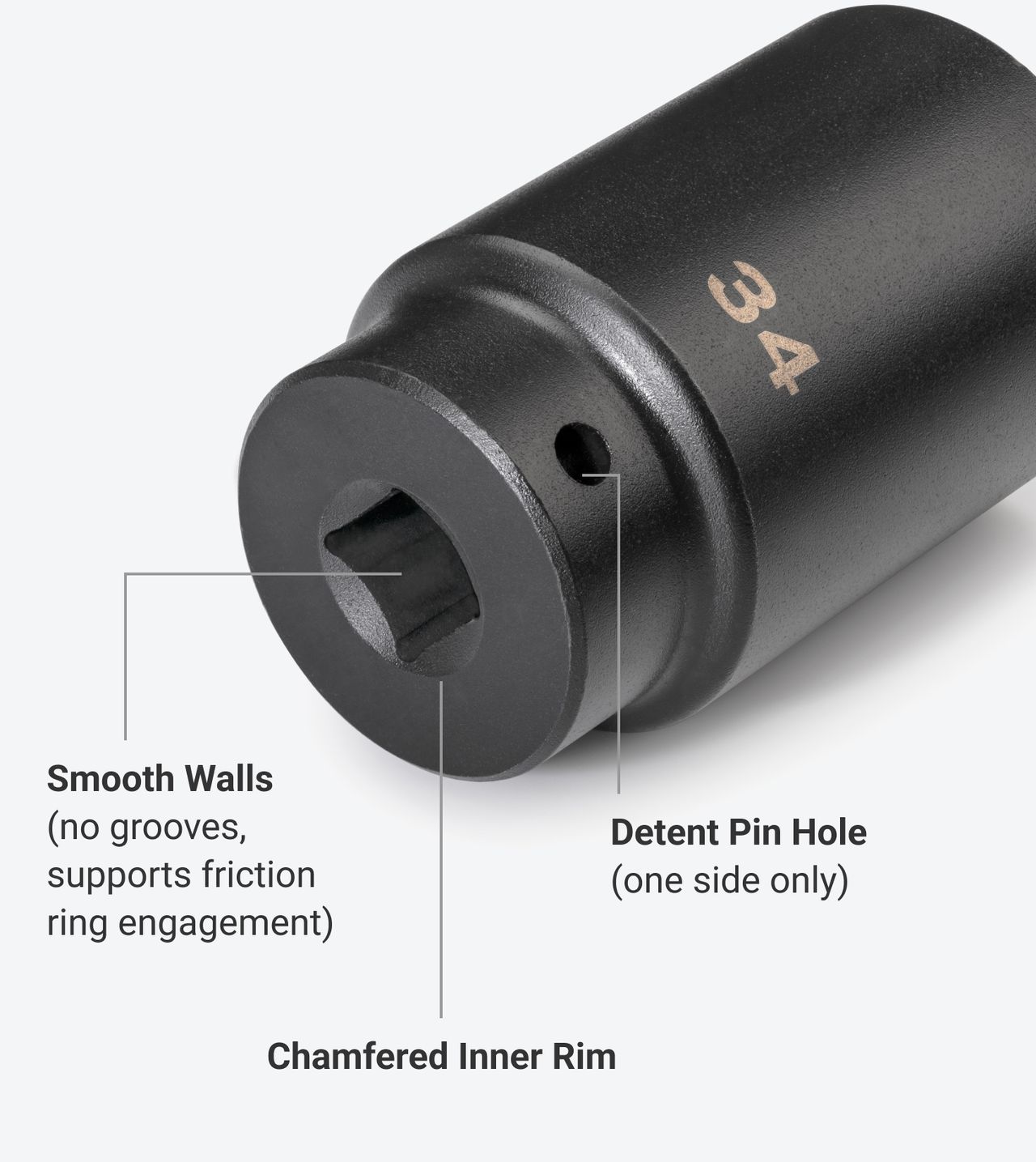 14-Piece Axle Nut Impact Socket Set with Case | TEKTON