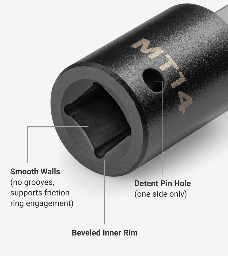 1/2 Inch Drive x MT16 TR Triple Square Impact Bit Socket | TEKTON