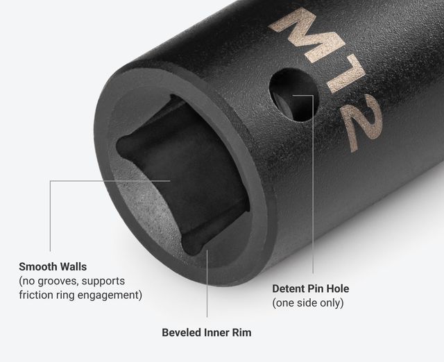 1/2 in Drive Triple Square Impact Bit Socket Set (9-Piece) | TEKTON