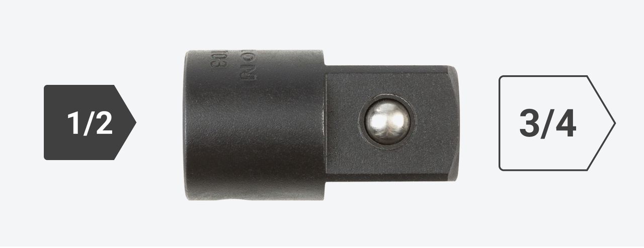 1/4, 3/8, 1/2, 3/4 Inch Drive Impact Adapter/Reducer Set | TEKTON