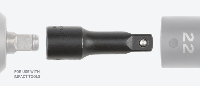 1/2 Inch Drive Impact Extension Set (3-Piece) | TEKTON | SIA92001