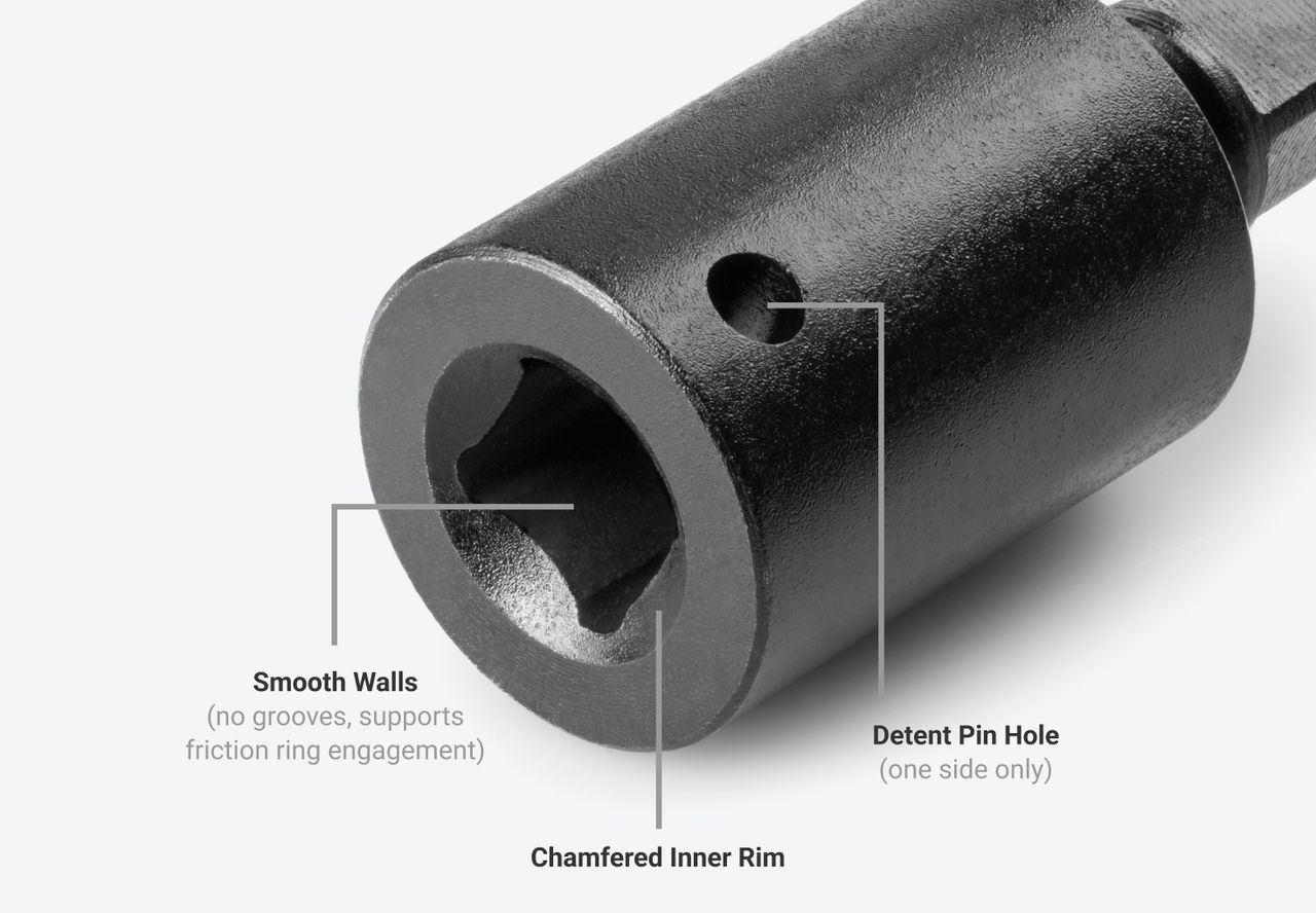 1/4 Inch Drive Impact All Accessories Set (5-Piece) | TEKTON