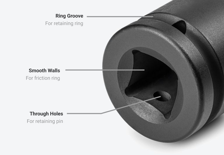 Impact Adapter/Reducer Set (1/4, 3/8, 1/2, 3/4 Inch Drive) | TEKTON