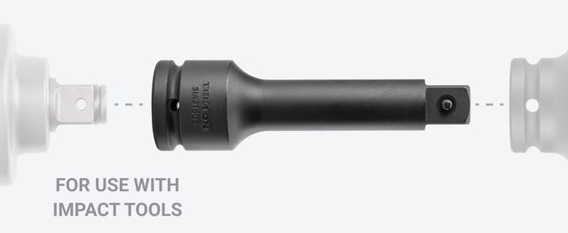 3/4 Inch Drive Impact Extension Set (Pin Detent) | TEKTON