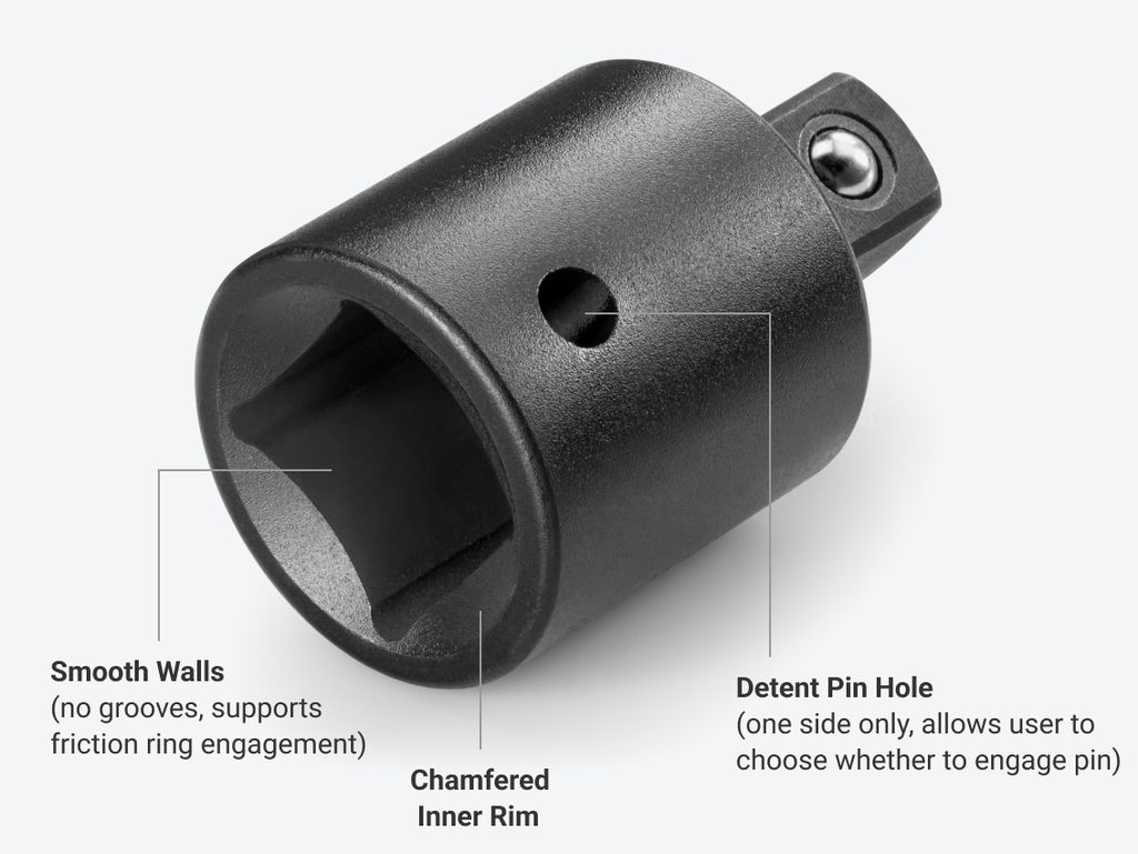 1/4, 3/8, 1/2, 3/4 Inch Drive Impact Adapter/Reducer Set | TEKTON