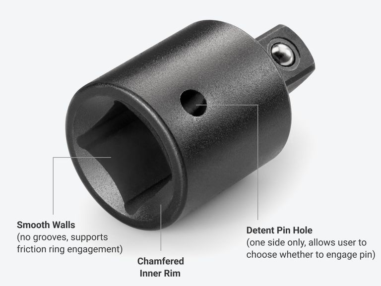 3/4 Inch Drive (F) x 1/2 Inch (M) Impact Reducer | TEKTON | SIA33102