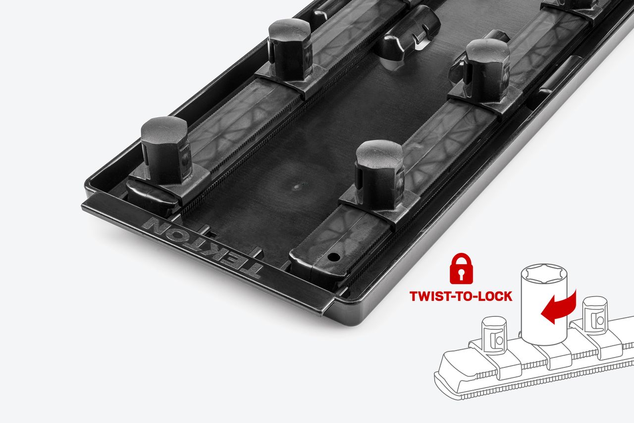 3/4 Inch Drive Impact Socket Set with Rails (8-Piece) | TEKTON