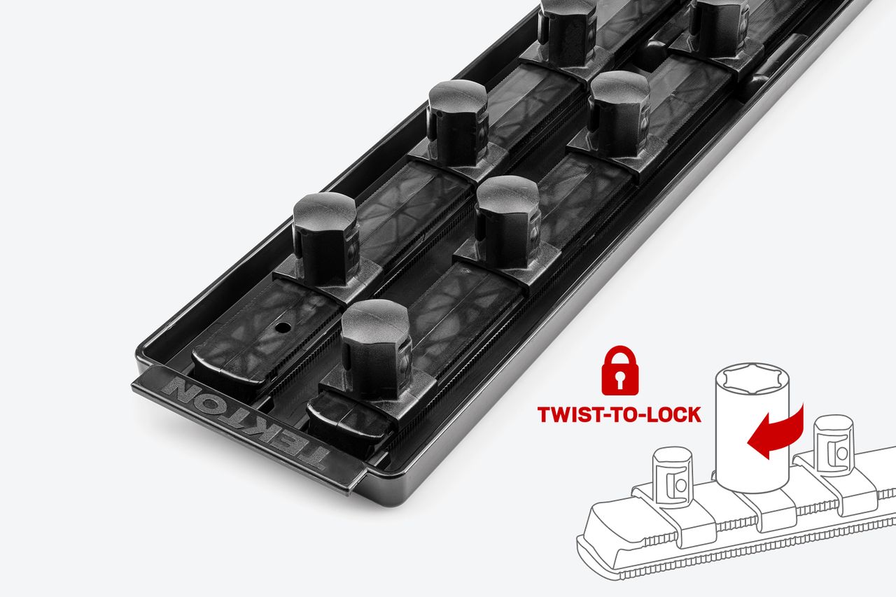 3/4 Inch Drive Impact Socket Set with Rails (3/4–2 Inch) | TEKTON