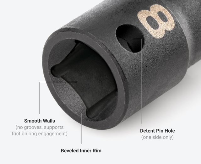 32-Piece 3/8 Inch Drive Hex/Torx Impact Bit Socket Set | TEKTON