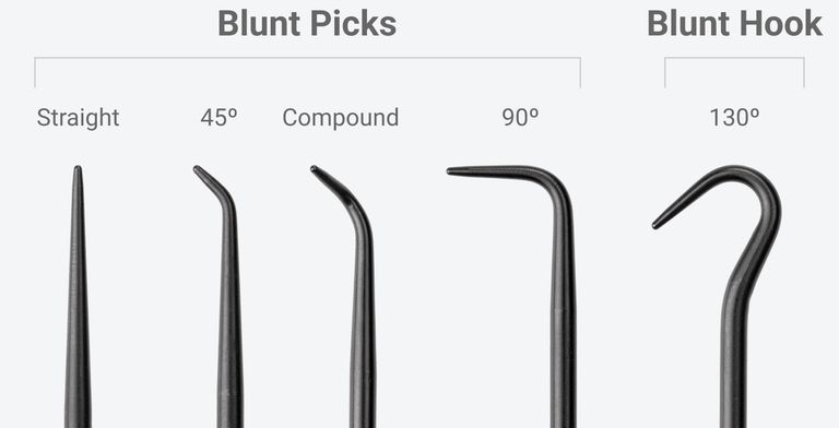 Blunt Pick and Hook Set (5-Piece) | TEKTON | Made in USA