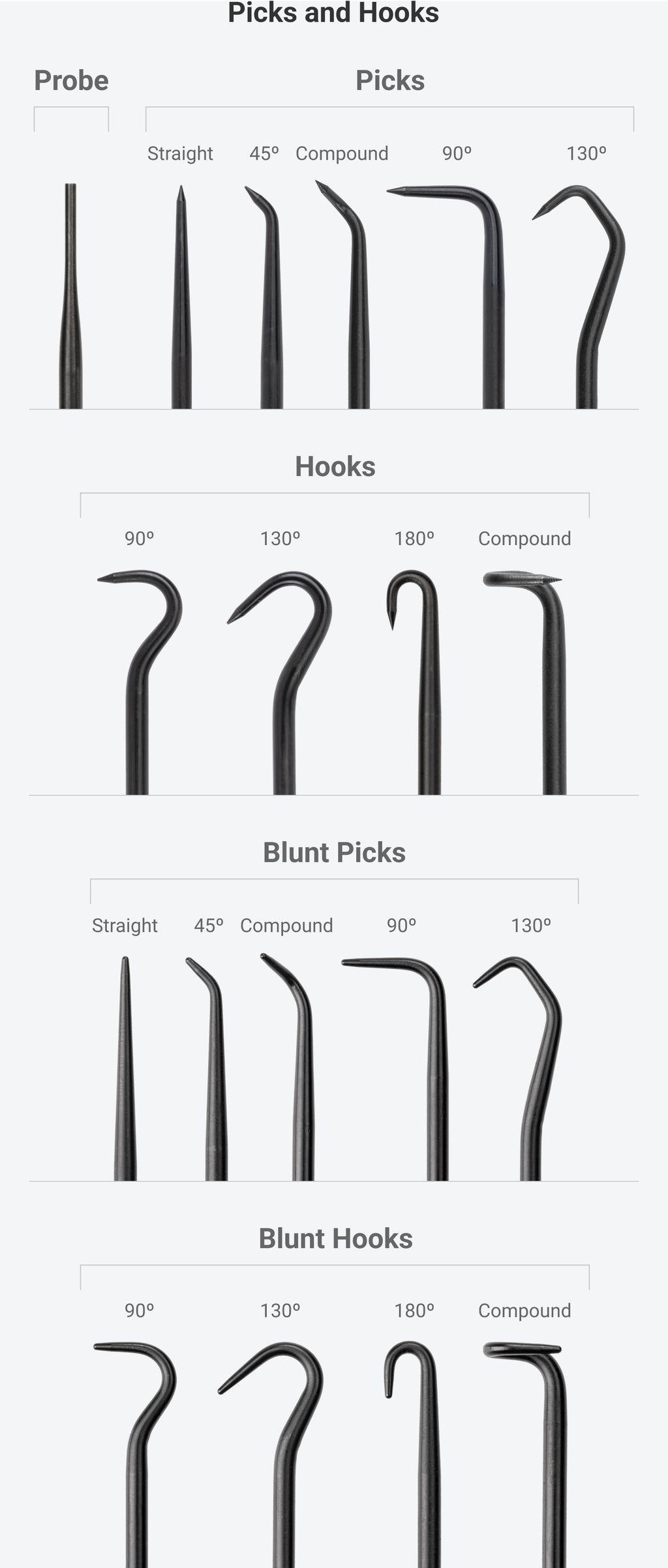 Pick and Hook Set (19-Piece) | TEKTON | Made in USA