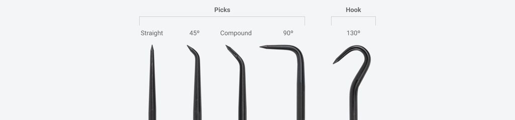 Pointed Pick and Hook Set (5-Piece) | TEKTON | Made in USA