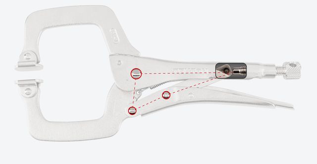 Swivel Pad Locking Clamp Set (2-Piece) | TEKTON