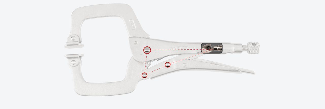 Swivel Pad Locking Clamp Set (2-Piece) | TEKTON