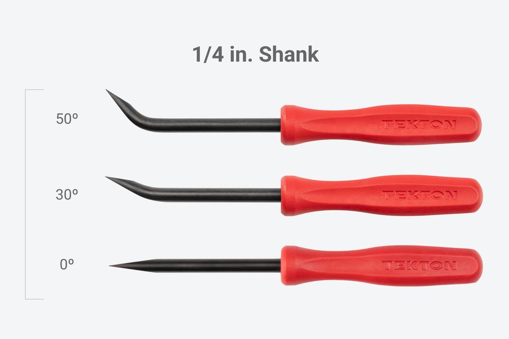 1/4 Inch Mini Pry Bar Set (3-Piece) | TEKTON | Made in USA