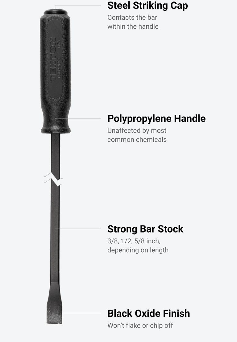 Angled End Handled Pry Bar Set (3-Piece) | TEKTON | LSQ42103